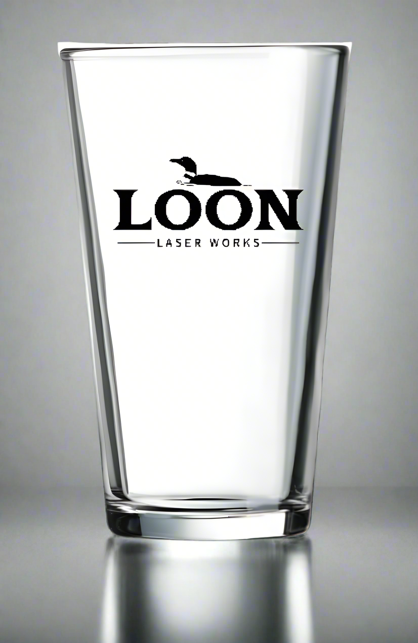 16 oz Glass – Loon Laser Works
